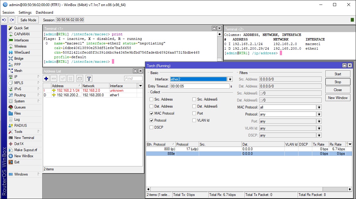 802.1AE MACsec Progress or Examples ? - RouterOS beta - MikroTik ...