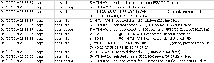 CAPsMAN crashing on radar detections - General - MikroTik community forum