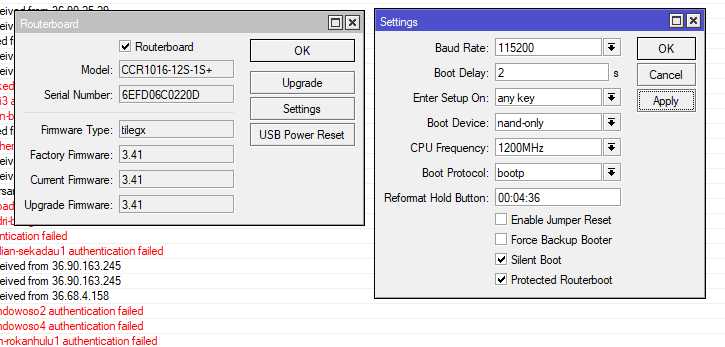 HELP, How To Reset Protected Protected bootloader Routerboard - MikroTik hardware general ...