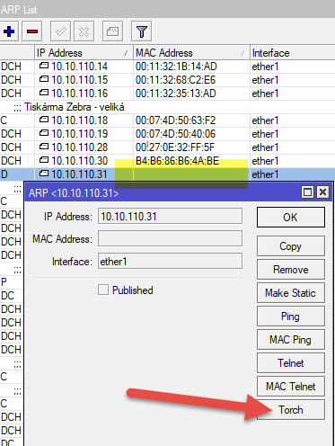 Unknown device in ARP list with IP and without MAC - Beginner Basics - MikroTik community forum