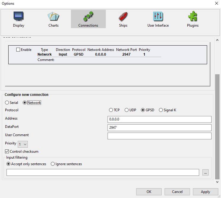GPS positioning NMEA forwarding configuration OpenCPN - Beginner Basics - MikroTik community forum
