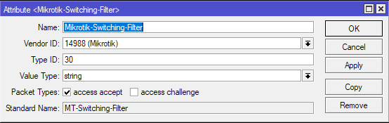 ROS v7 Radius Dictionary? - General - MikroTik community forum