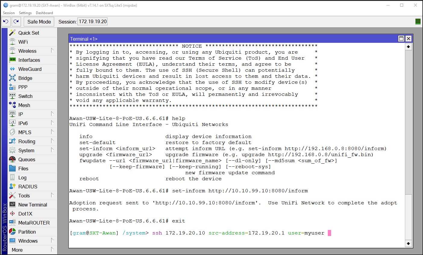 Unifi Network Controller via Mikrotik Wireless Setup - Wireless Networking - MikroTik community ...
