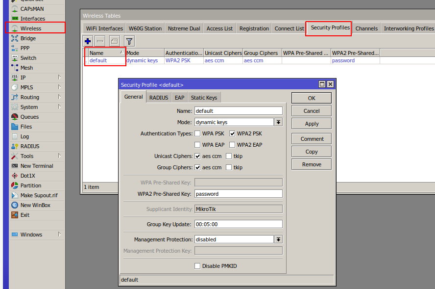 Activate wps - Wireless Networking - MikroTik community forum