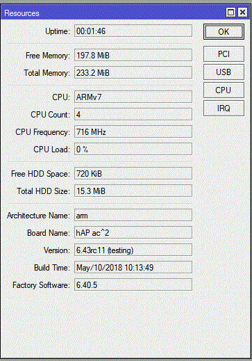 hAP ac2 NAND memory - Beginner Basics - MikroTik community forum