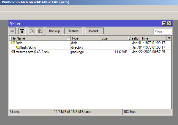 Disk usage is not displayed correctly - General - MikroTik community forum