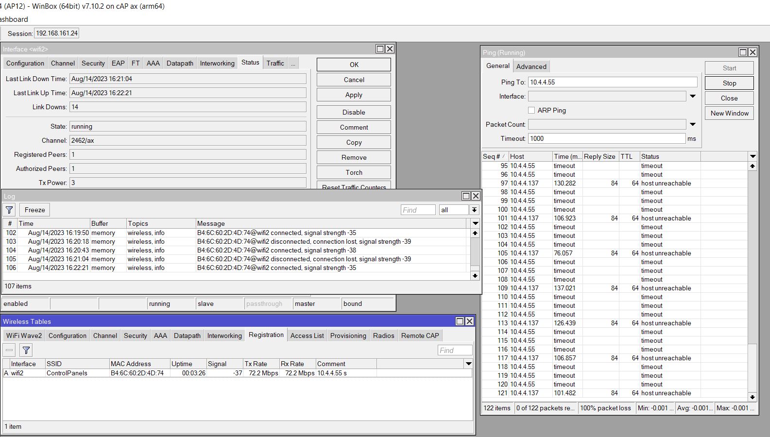 WiFi Wave2 disconnect timeout - Wireless Networking - MikroTik ...