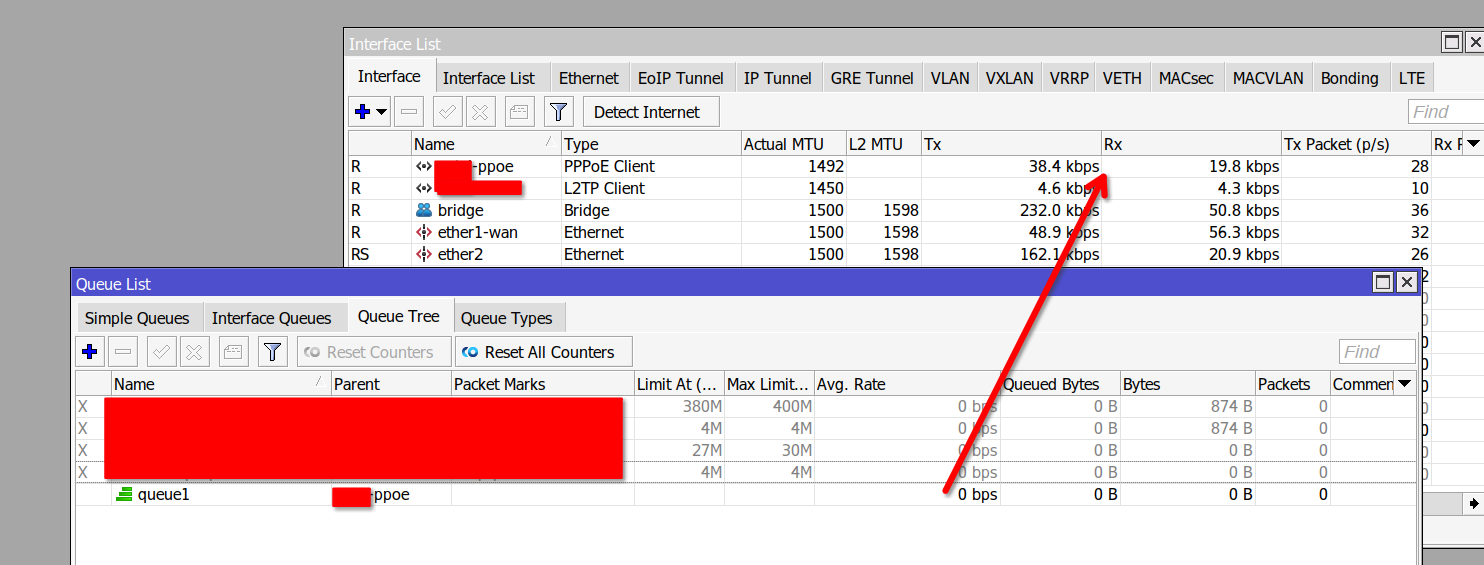 Queue over PPPoE ISP Client interface not working - General - MikroTik community forum