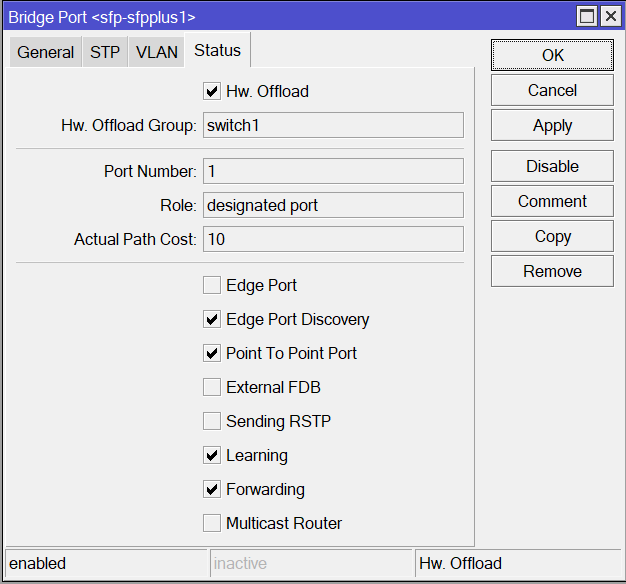 Bridge - Hardware Offload vs Hw. Offload - General - MikroTik community ...