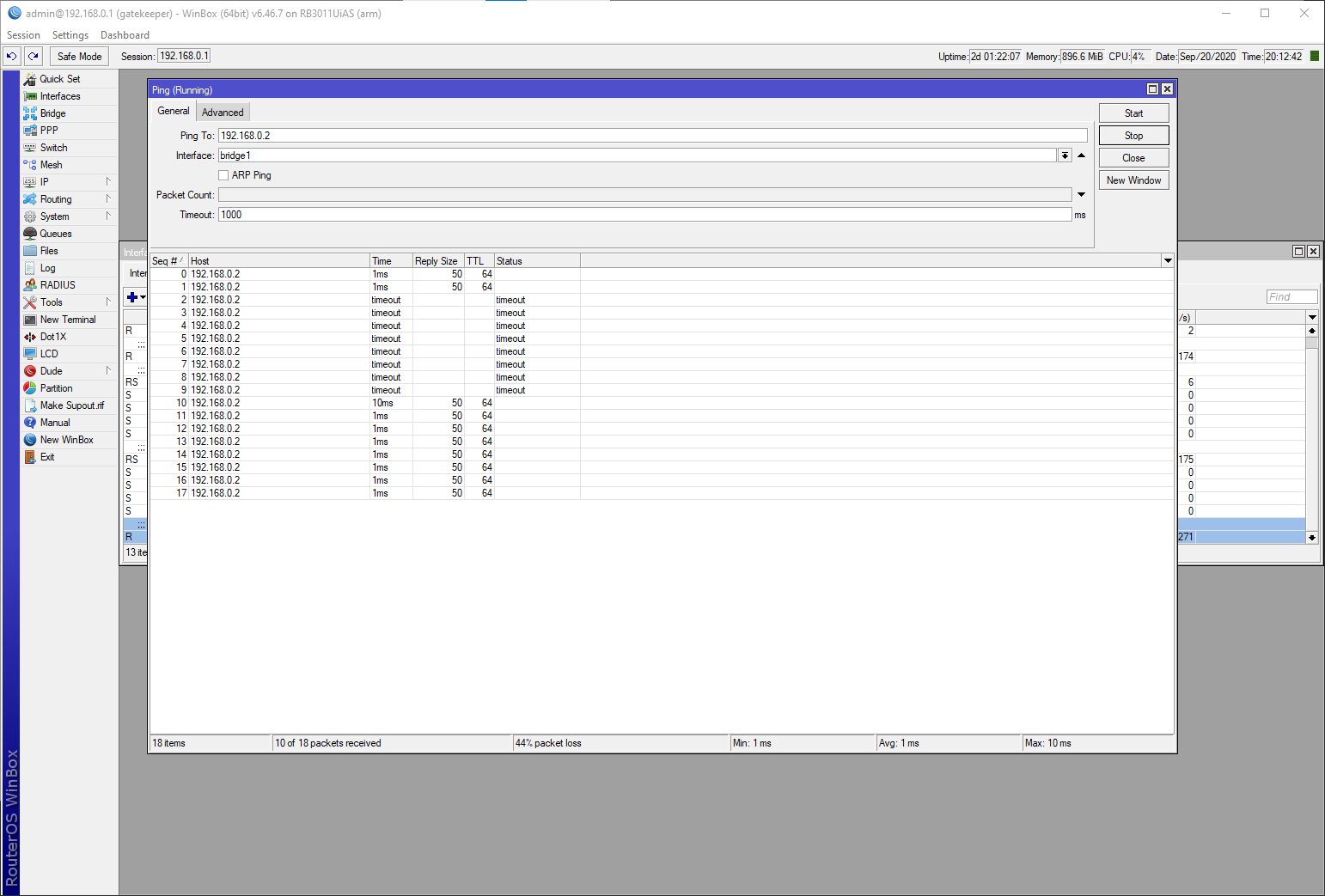Weird PING behavior on RouterOS - General - MikroTik community forum