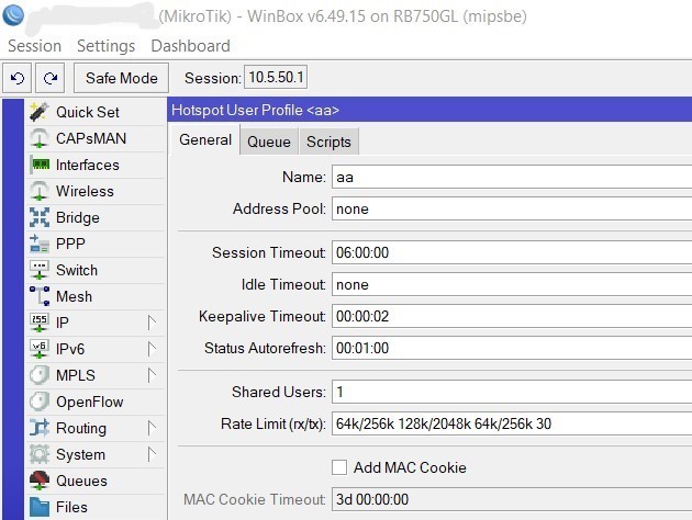 remove users hotspot uptime 6h - Scripting - MikroTik community forum