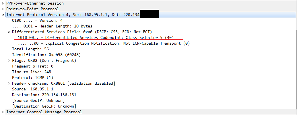 ping ipv6 destination with dscp parameter - General - MikroTik ...