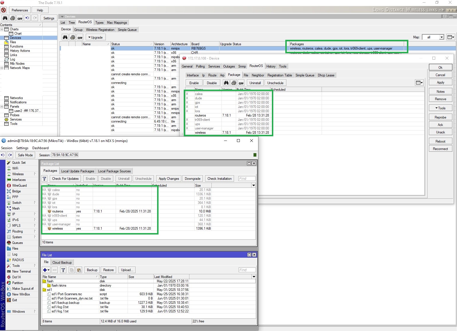 Error when updating Mikrotik 7.18.1 and 7.19.1 if the Check For Updates ...