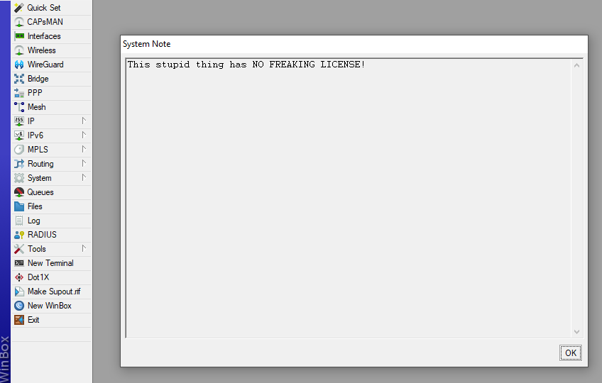CHR license warning - Virtualization - MikroTik community forum
