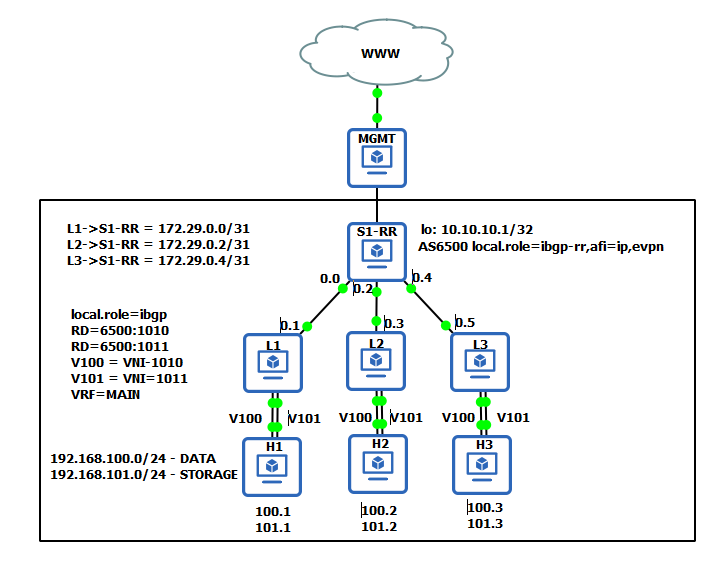 EVPN + VXLAN + Route Reflector - Forwarding Protocols - MikroTik community forum