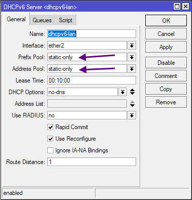 [ipv6][dhcp-server] how to wildcard match IAID? - RouterOS - MikroTik ...