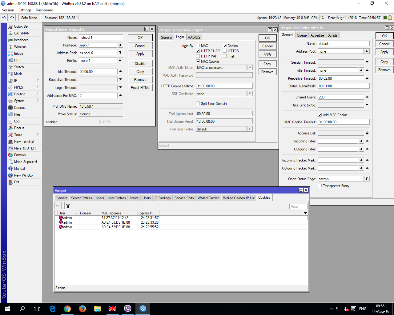 Hotspot Cookies - Beginner Basics - MikroTik community forum