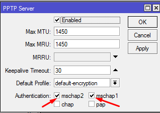 Problem with pptp client - General - MikroTik community forum