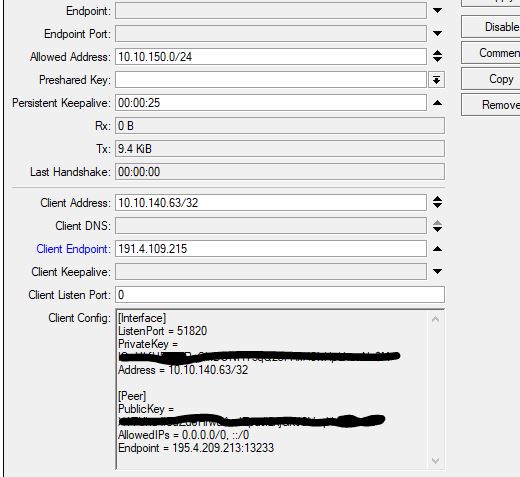 Wireguard Client - Handshake for peer did not complete - General - MikroTik community forum