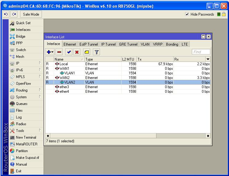 Load balancing with VLAN enable - MikroTik hardware general - MikroTik community forum