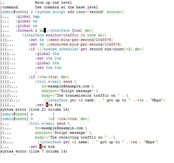 Notify on data rate records - Scripting - MikroTik community forum