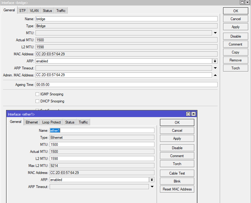 VLAN Bridge - Trunk with Wireless Wire "bridge port received packet with own address" - Beginner ...