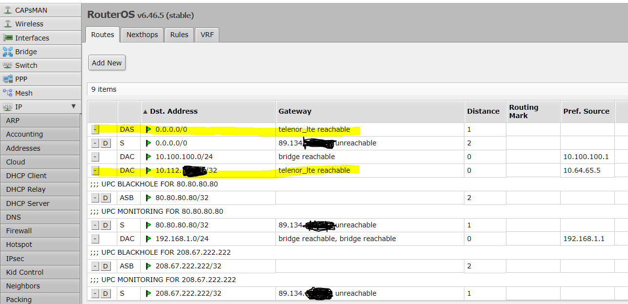 ppp-out default route disappears 1 second after interface is enabled - General - MikroTik ...