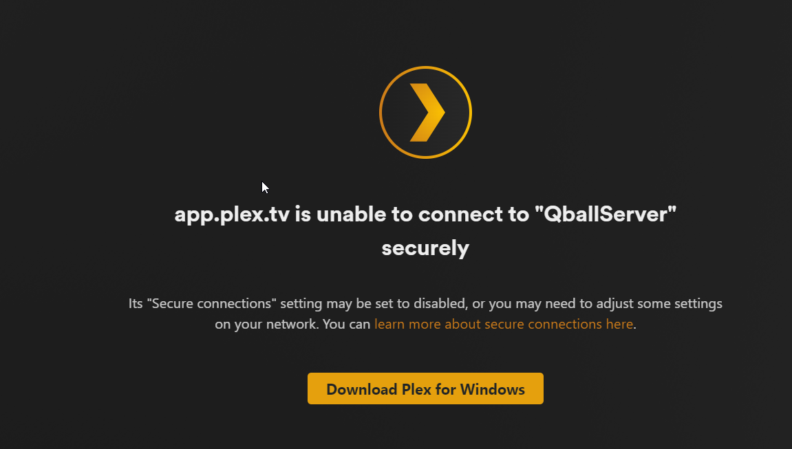 Plex "Indirect Connection" when connecting outside of network - Beginner Basics - MikroTik ...