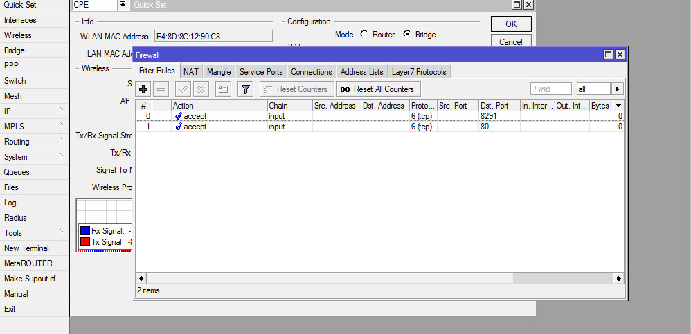 How to enable port 80 in microtik router SXT5 so that i can access my ...