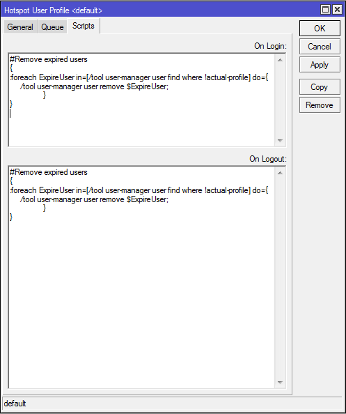 How to script delele user expire in usermanager - The User Manager - MikroTik community forum