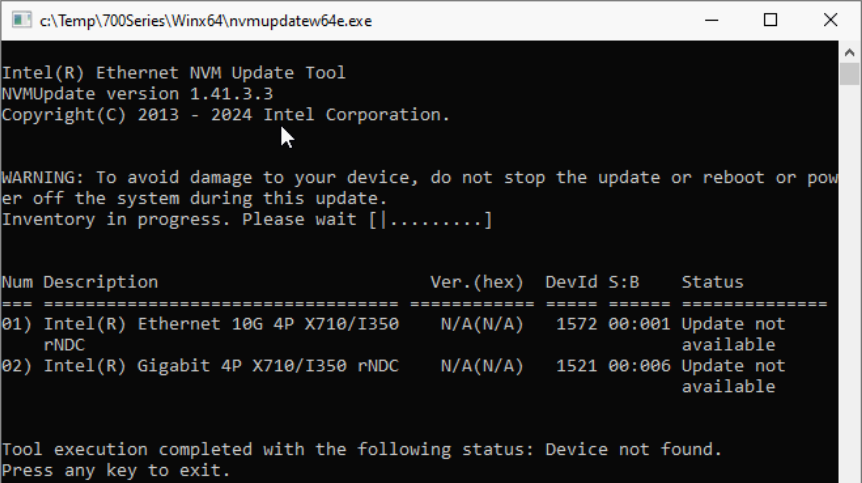 After rebooting RouterOS x86 7.15.3, the link on the SFP+ port of the Intel X710 disappears ...