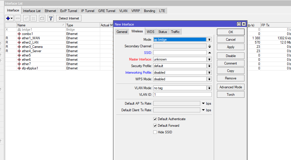 Wireless interface (wlan1) not present at CCR1009 MikroTik Router ...