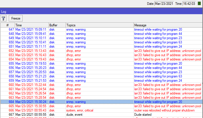 timeout while waiting for program 20 - Page 2 - General - MikroTik community forum
