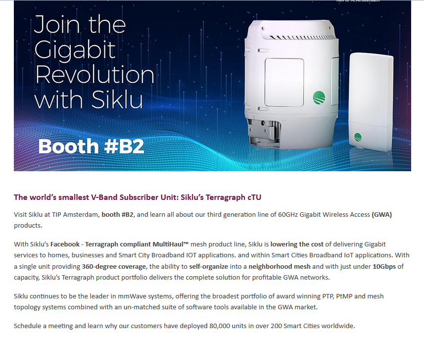 Great news: Terragraph - Wireless Networking - MikroTik community forum