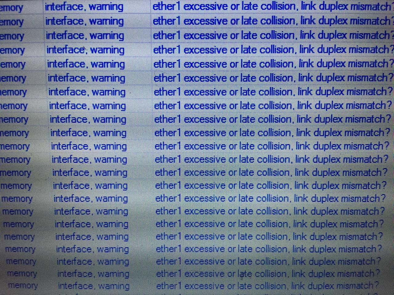 Excessive or late collision, link duplex mismatch - General - MikroTik community forum