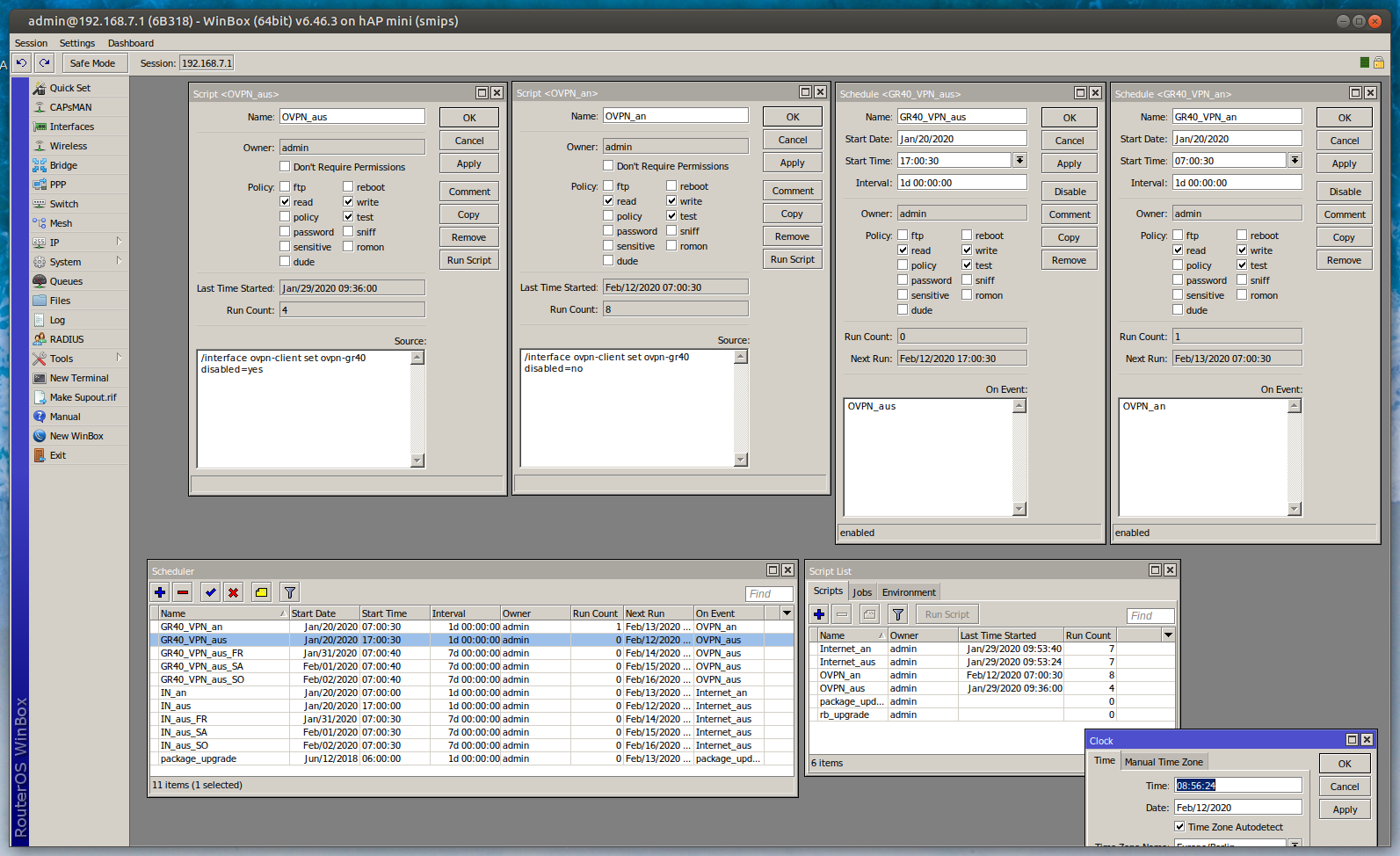 Scheduler issue - Scripting - MikroTik community forum
