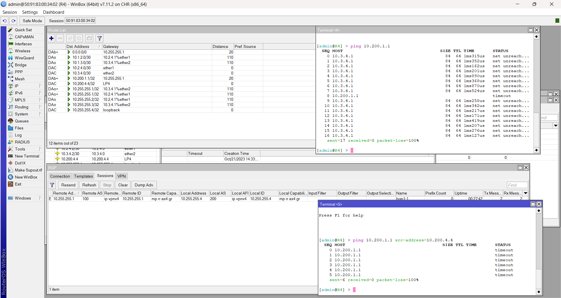 BGP Routing - Forwarding Protocols - MikroTik community forum