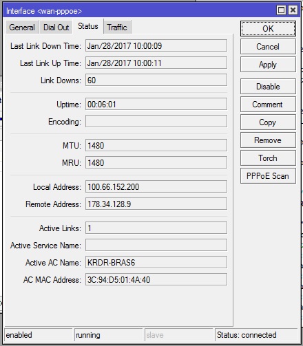 how to get local-address in pppoe client - Scripting - MikroTik community forum