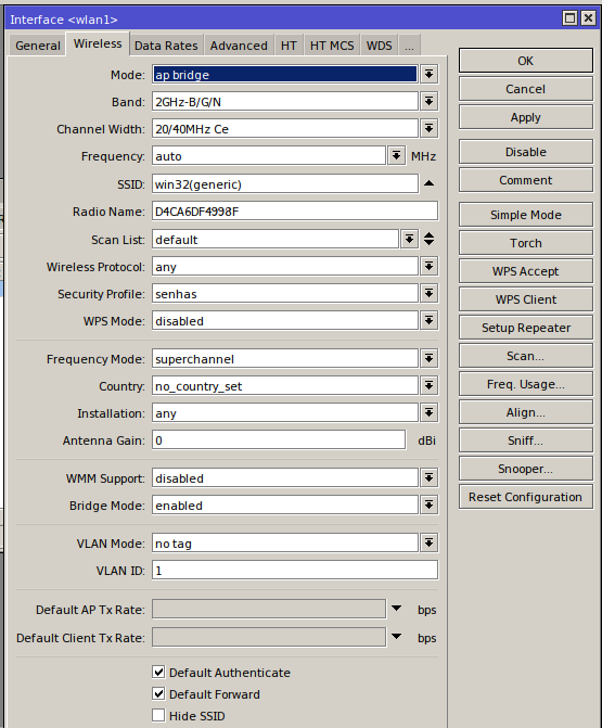 bcm4311 adapter + RB 951G-2HnD - Wireless Networking - MikroTik ...